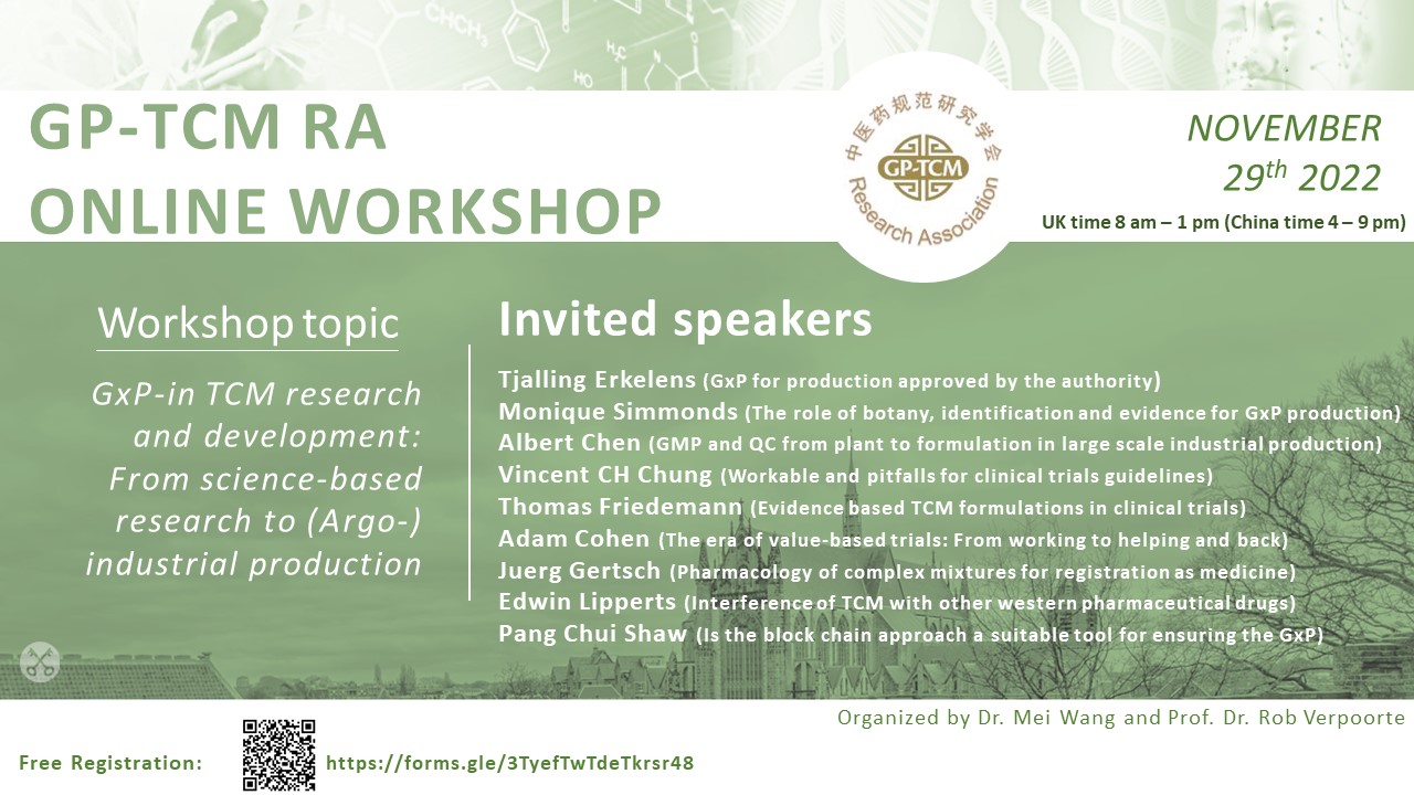 GP-TCM RA Good Practice-based Workshop | ASSOCIATION – Good Practice in Traditional Chinese Medicine